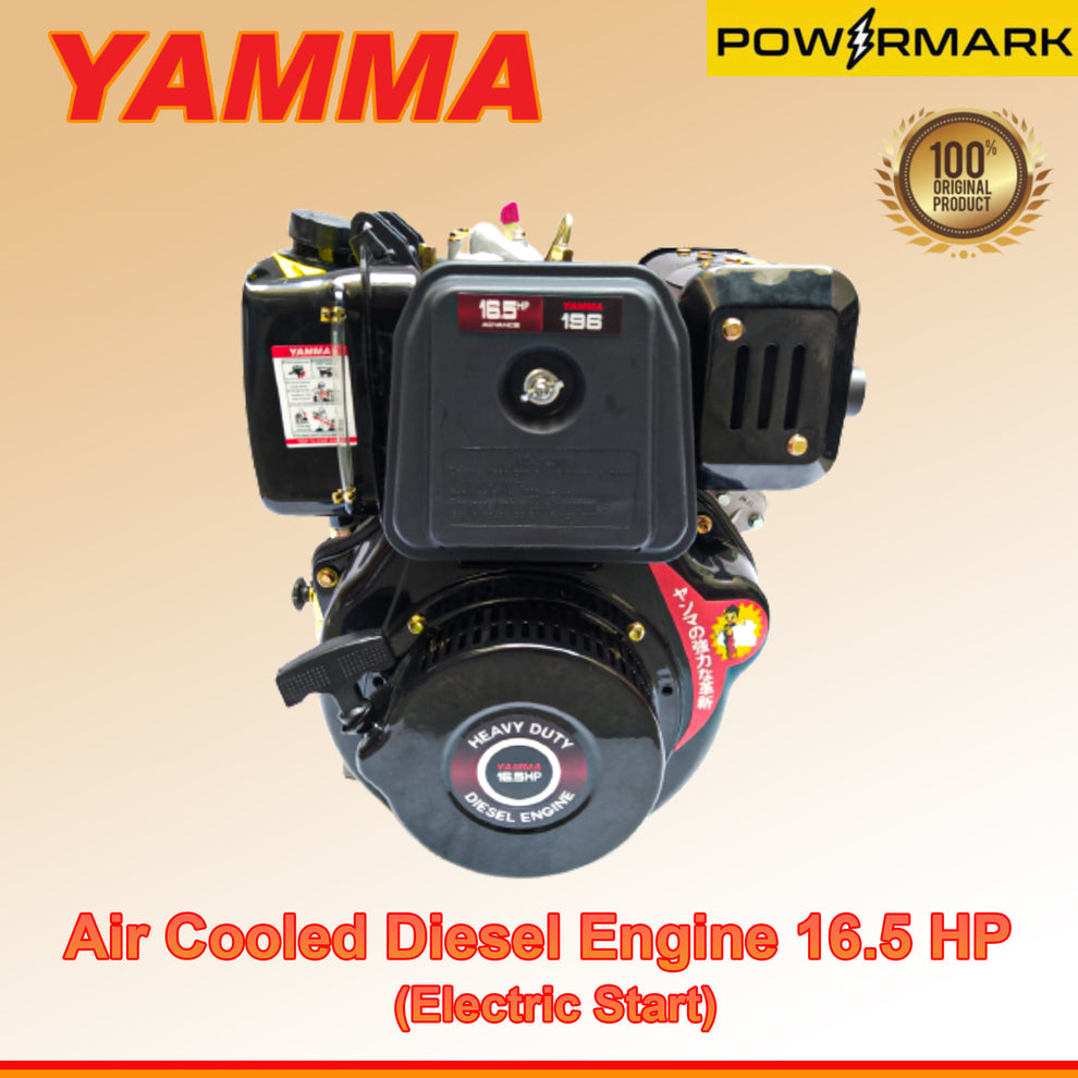 YAMMA Air Cooled Diesel Engine 16.5 HP (Electric Start) – Powermark