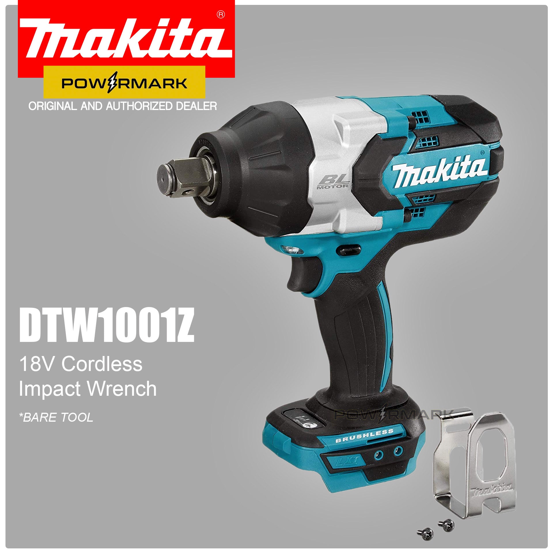 MAKITA DTW1001Z Brushless Cordless Impact Wrench 18V LXT® Li-Ion [Bare ...